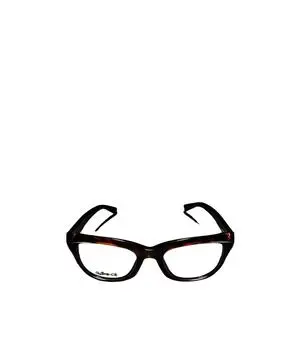 Gucci Geometric Optical Frame - Brown Hawksbill Pattern