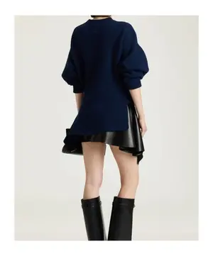 Givenchy Asymmetric Long Knitted Sweater