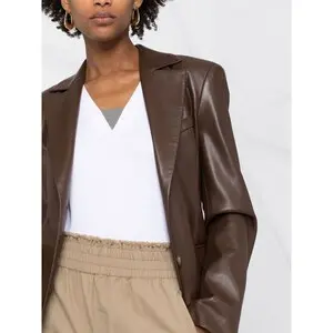 Brunello Cucinelli V-neck Long Sleeved Top - White