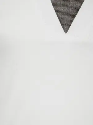 Brunello Cucinelli V-neck Long Sleeved Top - White