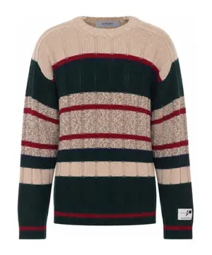 GOLDEN GOOSE Striped Knitted Jumper - No