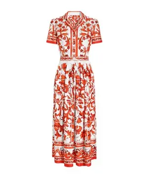 Dolce & Gabbana Majolica-print Twill Dress
