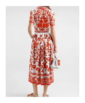 Dolce & Gabbana Majolica-print Twill Dress