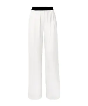Loulou De Saison Pleated Twill Straight-leg Trousers