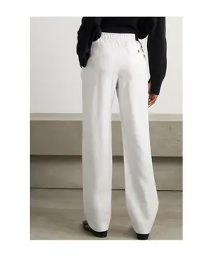 Loulou De Saison Pleated Twill Straight-leg Trousers
