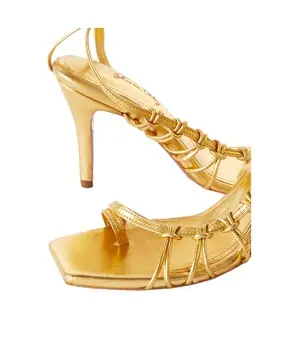 Johanna Ortiz Metallic-leather Sandals