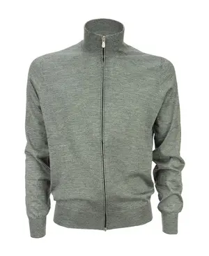 Brunello Cucinelli Zipped Cardigan - Gray