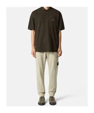 Stone Island Slim-fit Joggers With Cargo Pocket