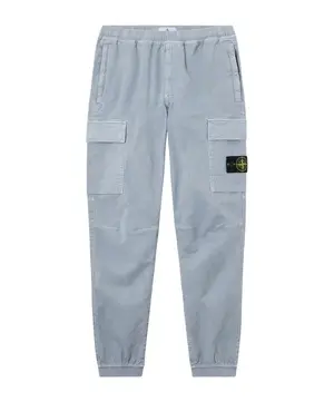 Stone Island Regular-tapered-fit Jogger Trousers With Elastic Waist - Ashes