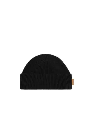 AMI Paris Label-detail Beanie Hat - Black
