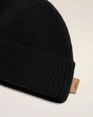 AMI Paris Label-detail Beanie Hat