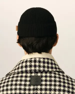 AMI Paris Label-detail Beanie Hat