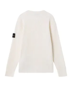 Stone Island Regular-fit Crewneck Jumper With Fine-ribbed Trims