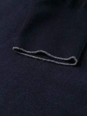 Brunello Cucinelli Ribbed-knit V-neck Jumper - Black