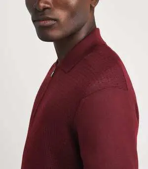 Corneliani Virgin Wool Quarter-zip Polo Sweater