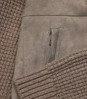 Corneliani Wool-suede Hybrid Jacket
