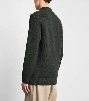 Barbour Wool-blend Essentials Fleck Quarter-zip Sweater