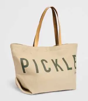 Harrods Jute Pickle Tote Bag