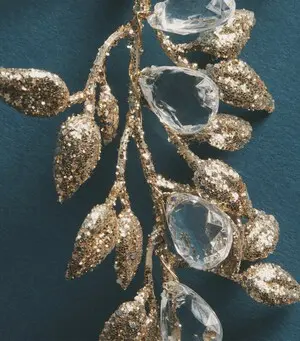 Harrods Glitter And Crystal-embellished Foliage