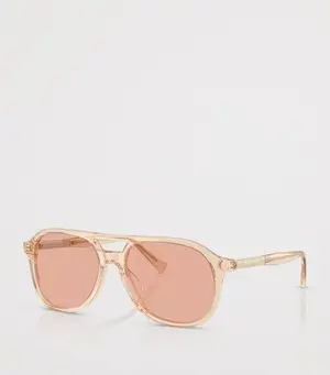 Brunello Cucinelli Acetate Aviator Sunglasses