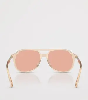Brunello Cucinelli Acetate Aviator Sunglasses