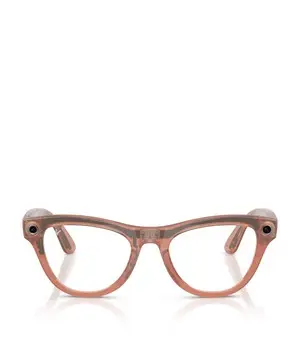 Ray-ban X Meta Skyler Transitions Ai Sunglasses Gen 2 - Pink
