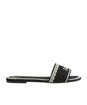 Dior Dentelle Slide - Black
