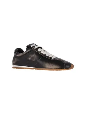 Miu Miu Lace-up Sneakers - Black