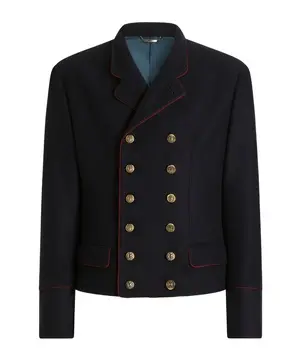 Dolce & Gabbana Dolce Gabbana Double-breasted Frock Coat - Blue