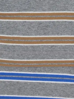 GANNI Long-sleeve Top In Double Stripe