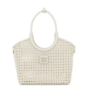 Miu Miu Woven Mesh Tote Bag