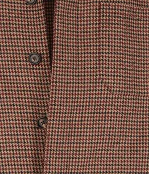 Eleventy Houndstooth Overshirt Jacket - Dark Brown