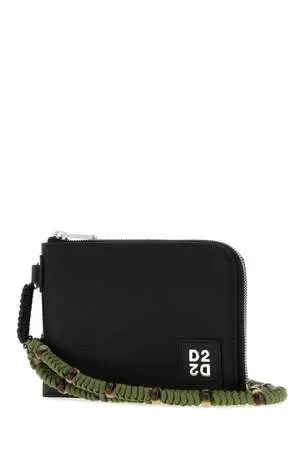 Dsquared2 Leather Upside Down Clutch