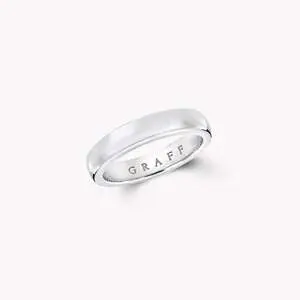 Graff D Shape Wedding Band - Platinum