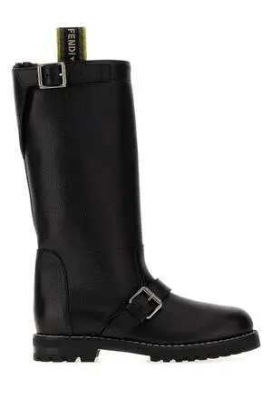 Fendi Leather Boots - Black