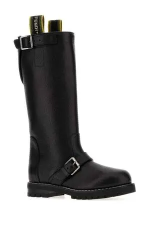 Fendi Leather Boots - Black
