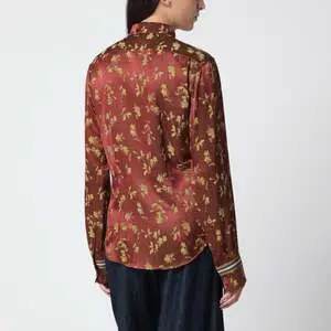 Dries Van Noten Rust-colored Jacquard Shirt