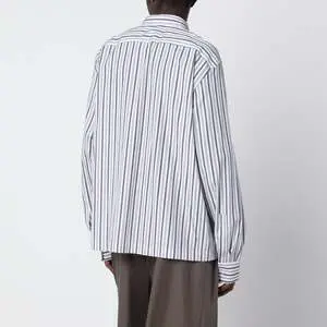 Dries Van Noten Striped Cotton Shirt With Zip