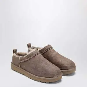 UGG Classic Micro Caribou Pony Skin Ankle Boots - Brown