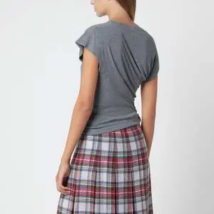 VIVIENNE WESTWOOD Dark Mélange Asymmetric Hebo T-shirt - Grey