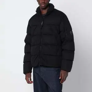 C.P. COMPANY Nylon Zip-up Down Jacket - Black