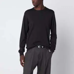 ROBERTO COLLINA Crew-neck Wool Sweater - Brown