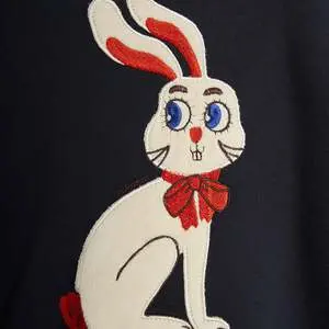 MINI RODINI Organic Cotton Sweatshirt With Rabbit