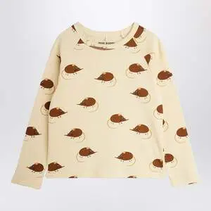 MINI RODINI Long-sleeved T-shirt With Mouse Print