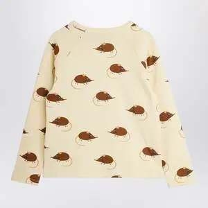 MINI RODINI Long-sleeved T-shirt With Mouse Print