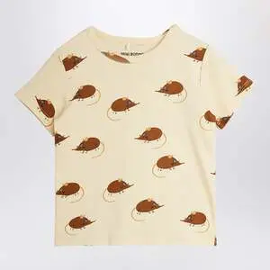 MINI RODINI Short-sleeved T-shirt With Mouse Print