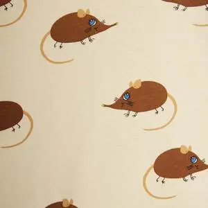 MINI RODINI Short-sleeved T-shirt With Mouse Print