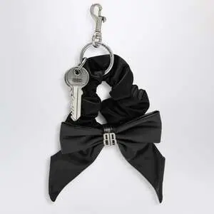 Balenciaga Keyring With Bow And Scrunchie Black
