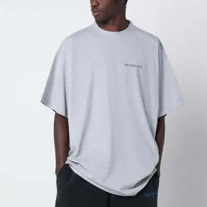 Balenciaga Light Mélange Back Gradient T-shirt - Grey