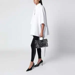 Balenciaga Small Le City Bag In Metallic Leather